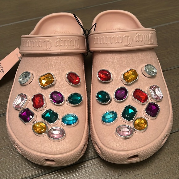 Juicy Couture | Shoes | Nwt Juicy Couture Pink Gemstone Crocs | Poshmark